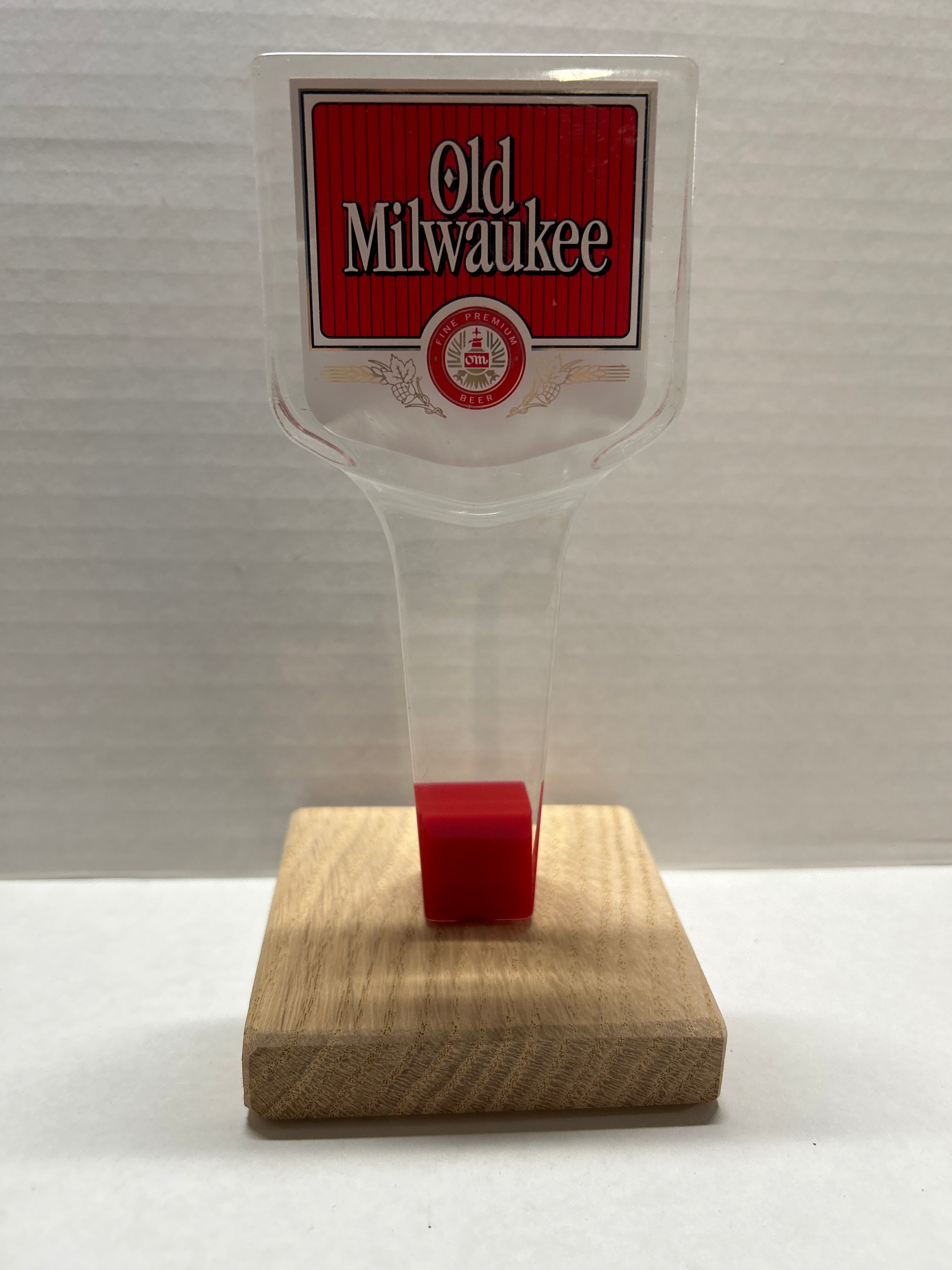 Old Milwaukee Acrylic Tap Handle-Red base – AnTiki G's