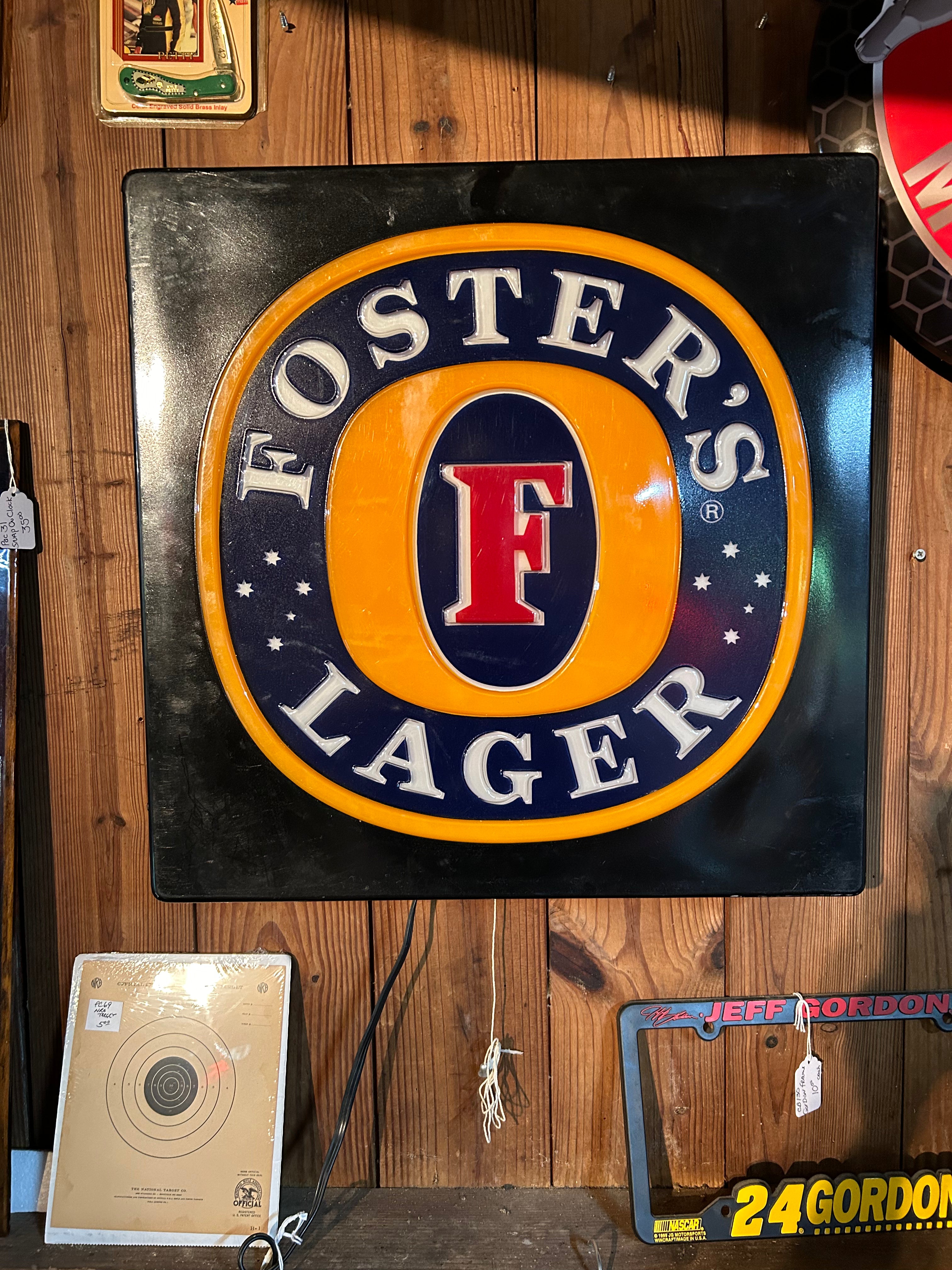 Foster’s Lager Lighted Sign – AnTiki G's