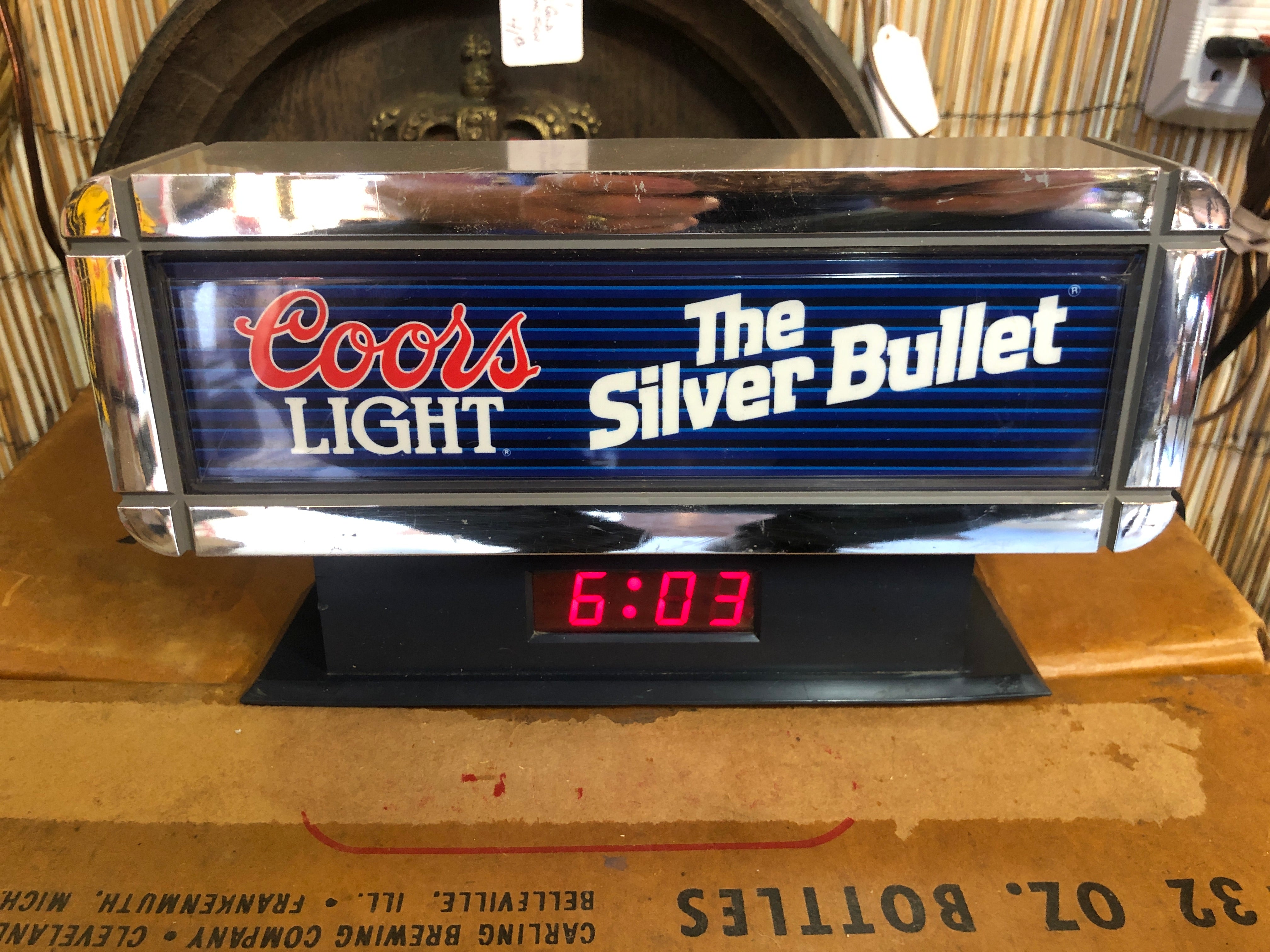 Coors Light Clock W/Light – AnTiki G's