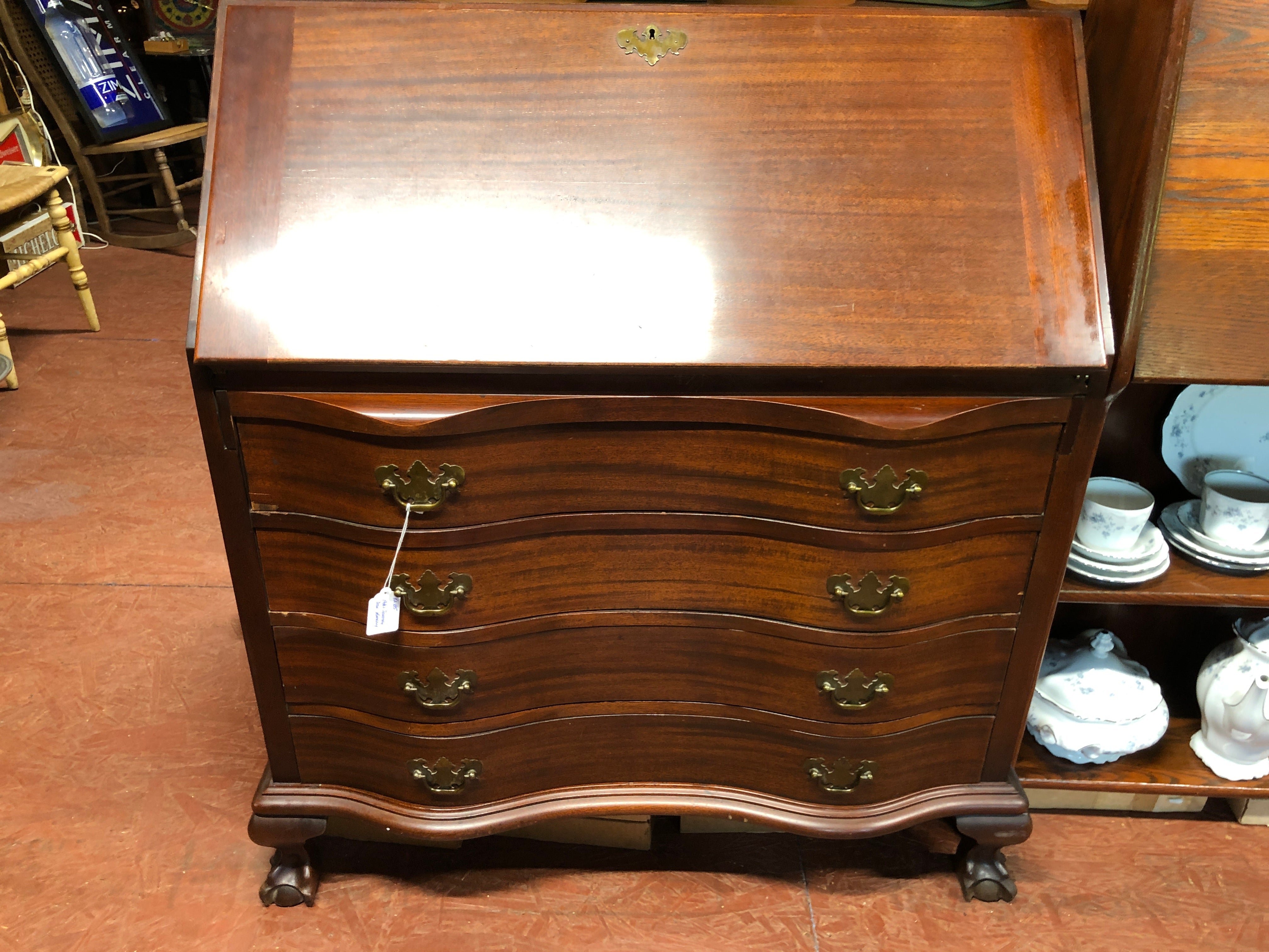 Wood Claw and Ball Secretary Desk – AnTiki G's