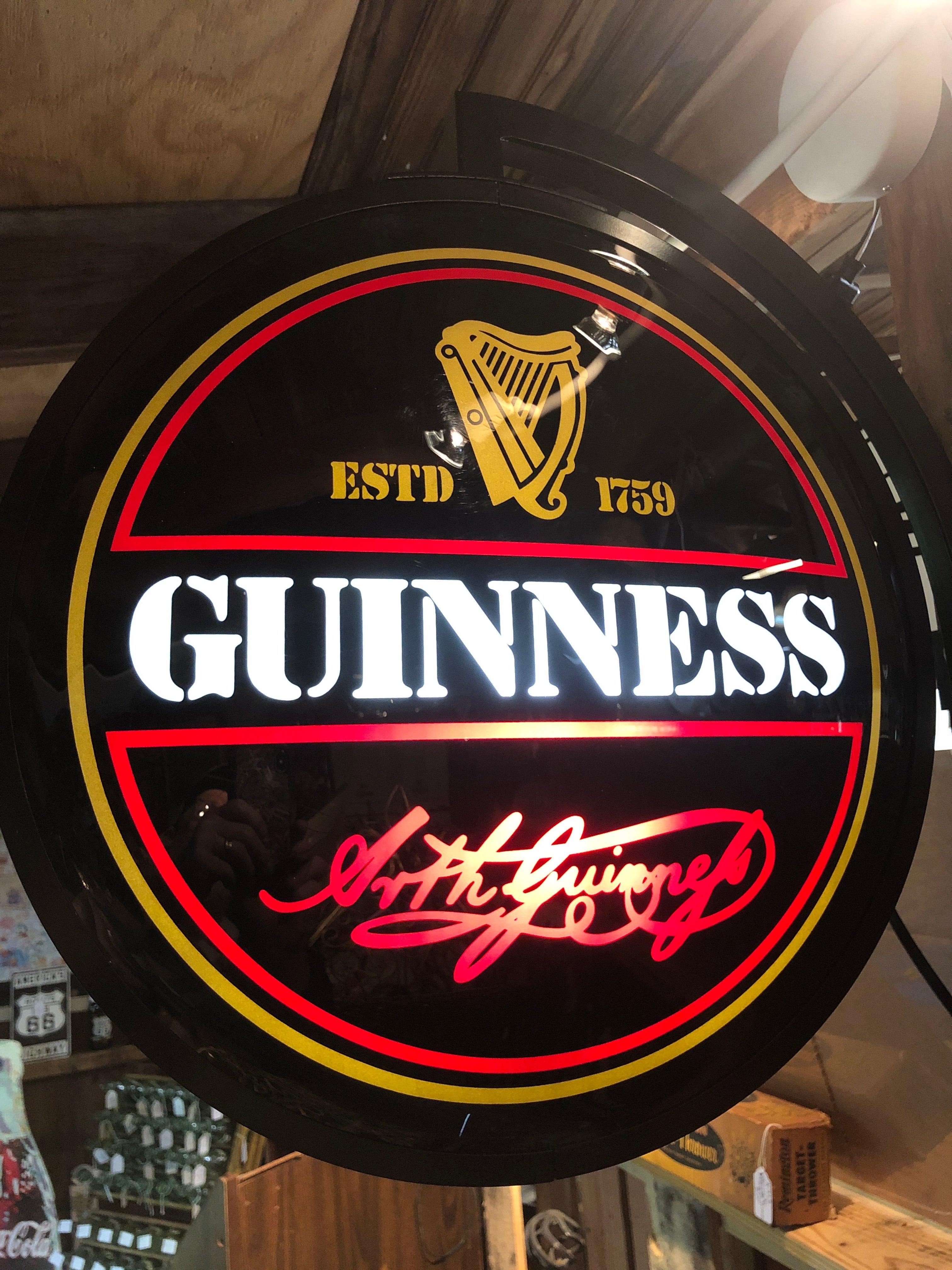 Guinness Beer Wall Light – AnTiki G's