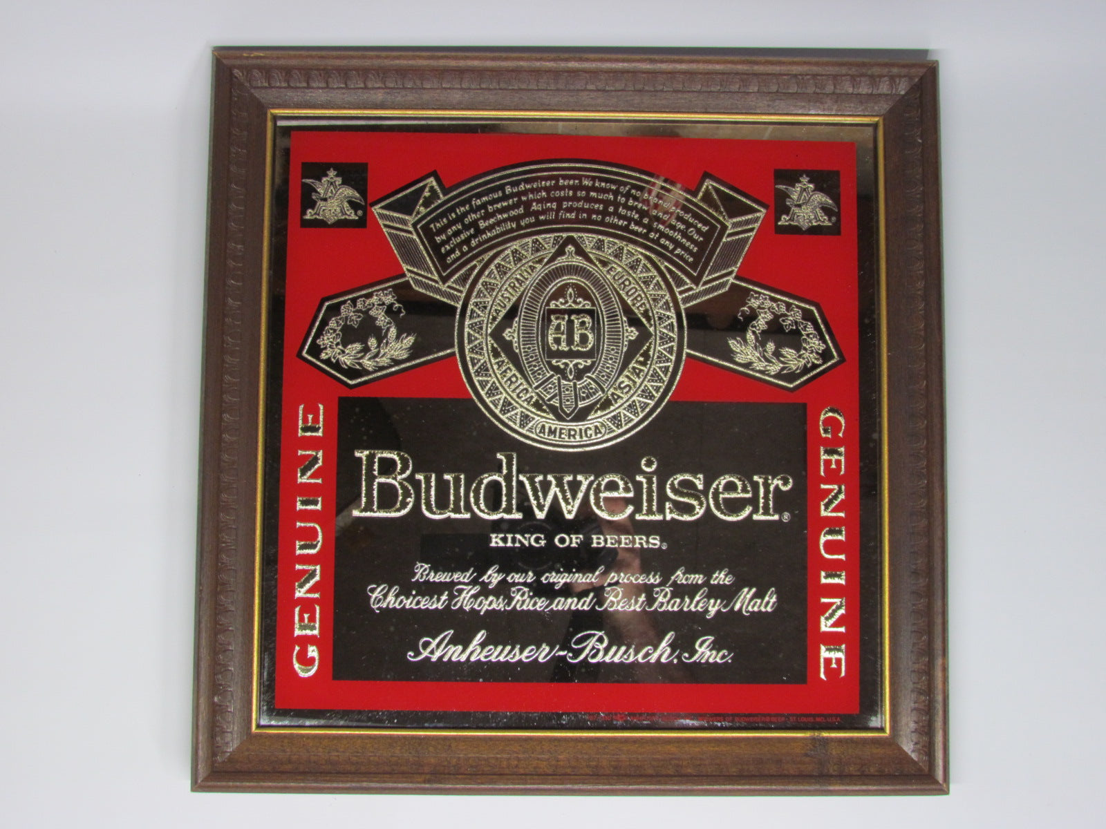 Vintage Budweiser Mirror – AnTiki G's